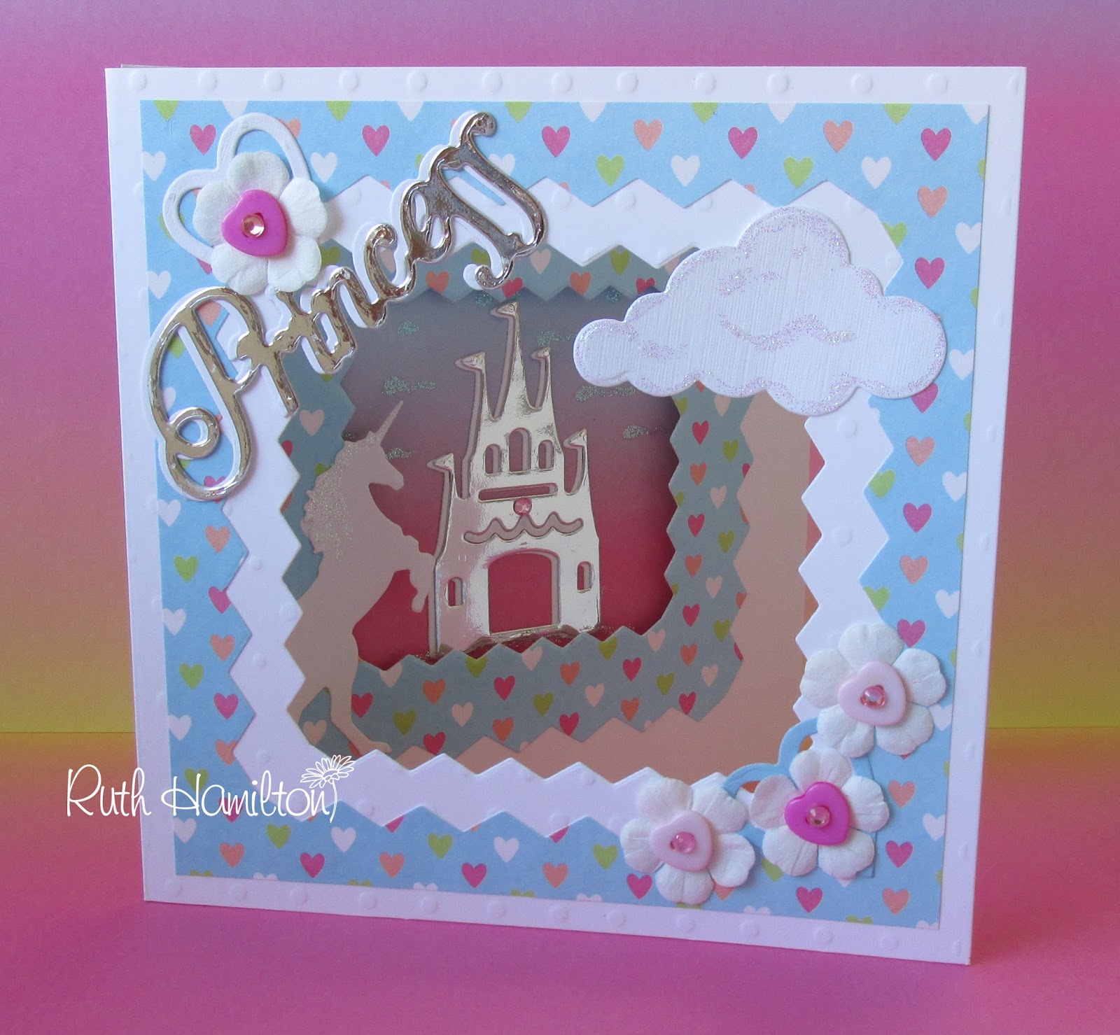 A Passion For Cards: How to make a 3 fold Princess card with Trimcraft ...