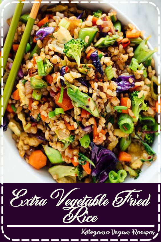 Extra Vegetable Fried Rice - Healthy Food Delicious