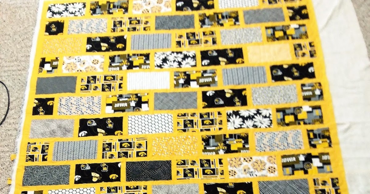 Down To Sew: Iowa Hawkeye quilt