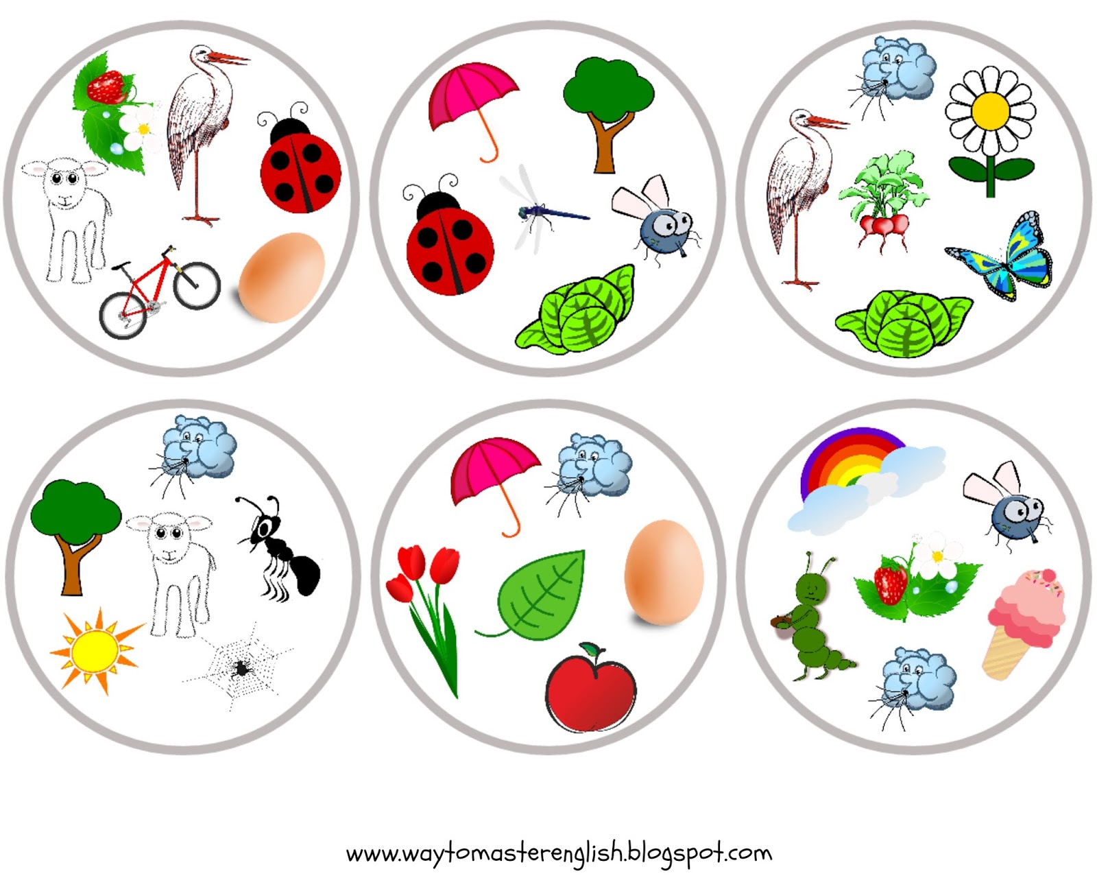 Funglish: Spring Dobble