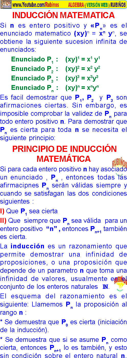 INDUCCIÓN MATEMÁTICA EJERCICIOS RESUELTOS EN PDF