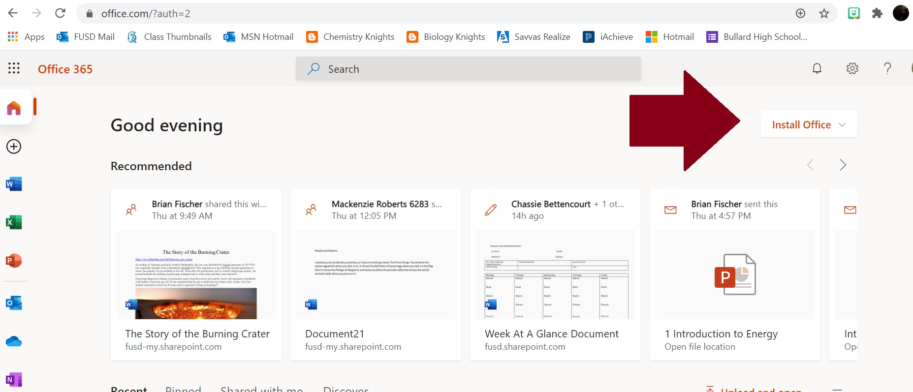 Chemistry Knights: USING 'OFFICE 365' TO CREATE DOCUMENTS