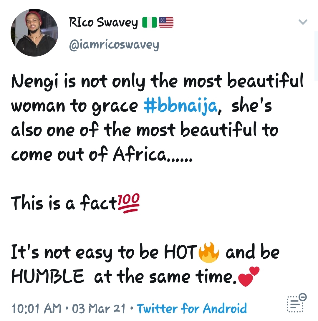 "Nengi Is The Most Beautiful Girl To Grace BBN Show And In Africa" — Ex ...