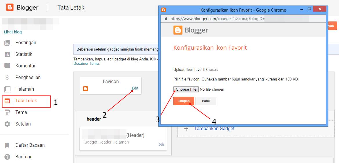 Cara Menambah dan Mengganti Favicon Blog di Blogger - Tutorial Blogging Cara Menambah dan Mengganti Favicon Blog di Blogger - Tutorial Blogging