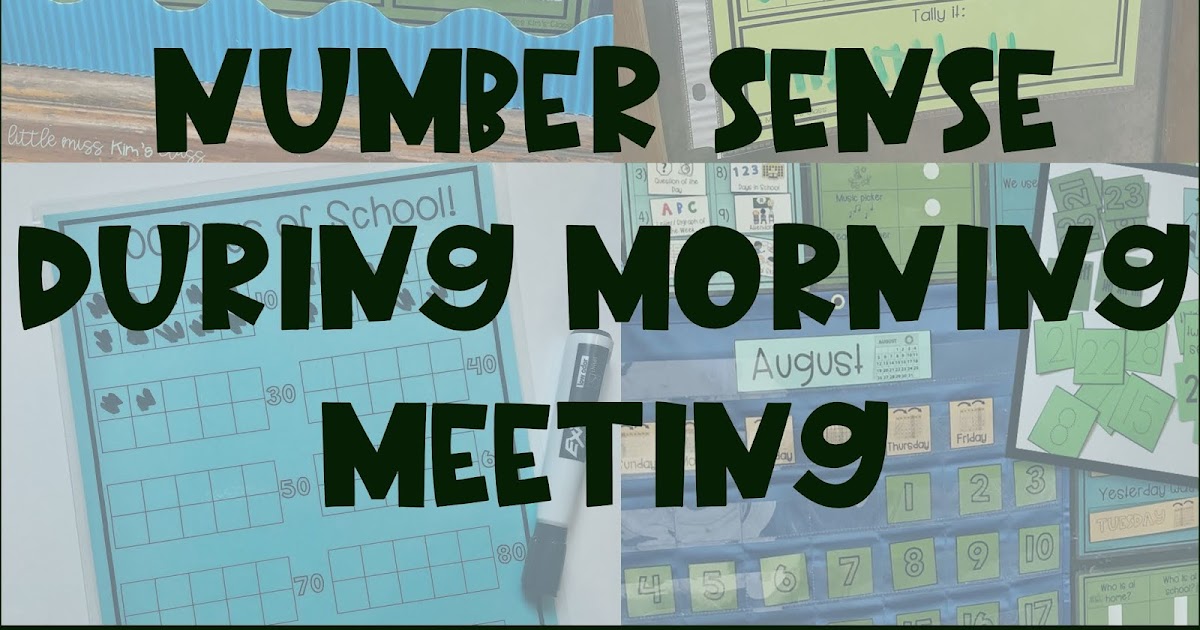 Little Miss Kim's Class: 3 Simple Ways to Target Number Sense During ...