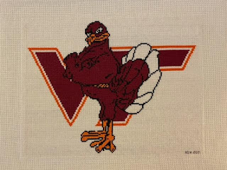 EASY PATTERNS: Virginia Tech Hokies cross-stitch pattern