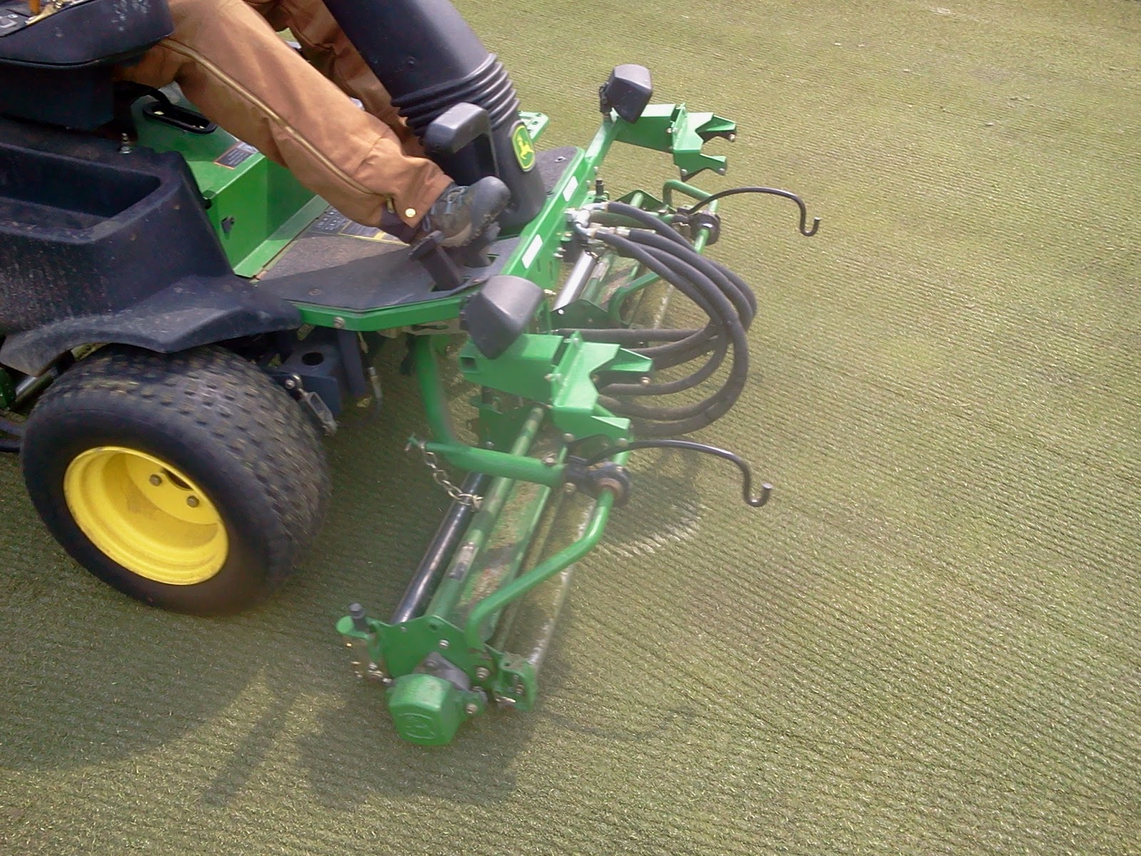 The Creek Club Golf Course Maintenance: Verticutting and Aerification 3 ...