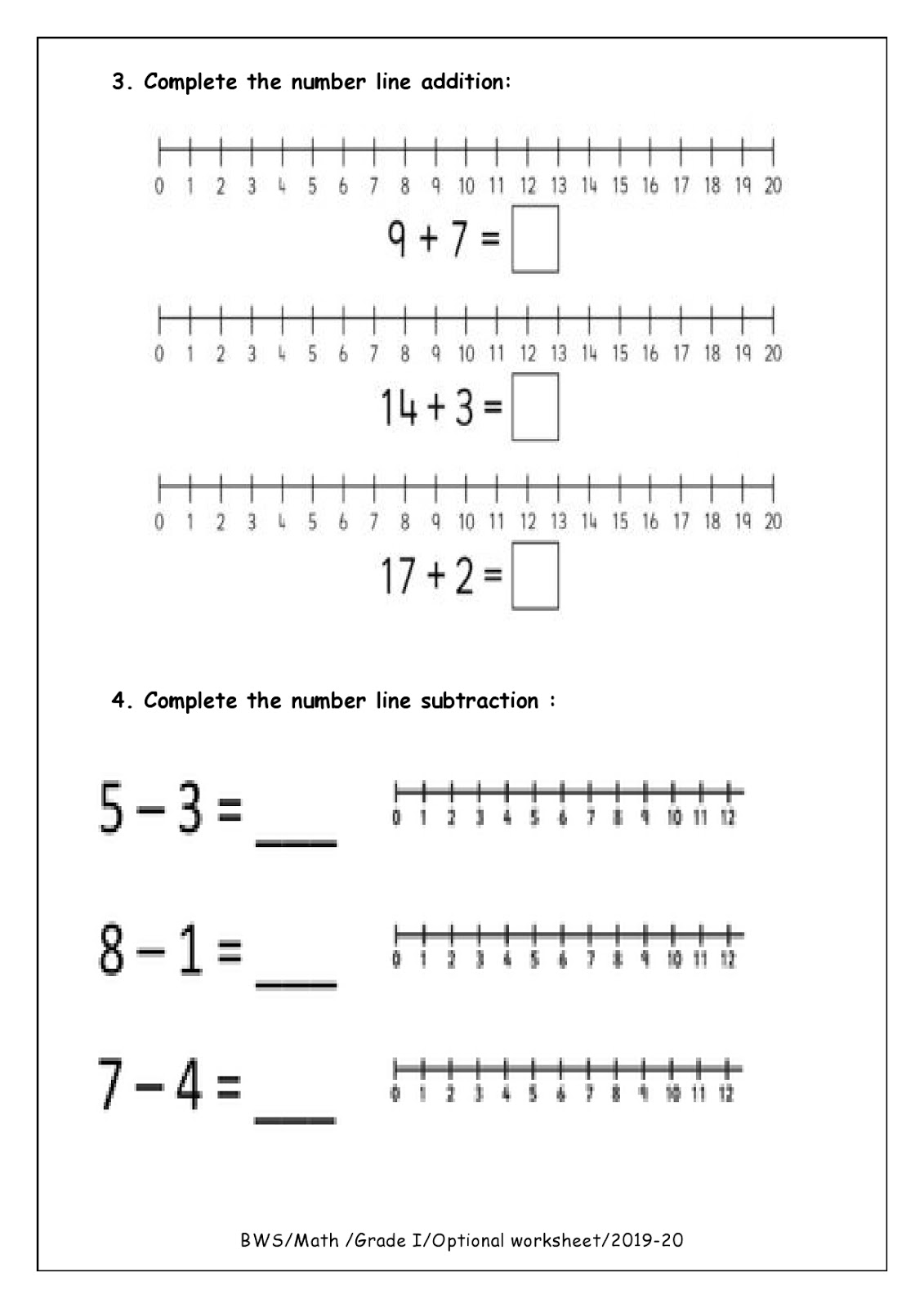 Birla World School Oman: Homework for Grade 1 as on 10-12-2019