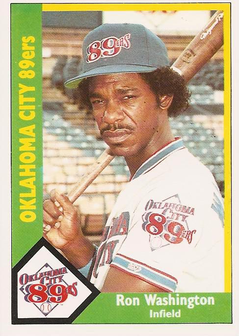 Texas Rangers Cards: Minor League Monday - Ron Washington, 1990 CMC.