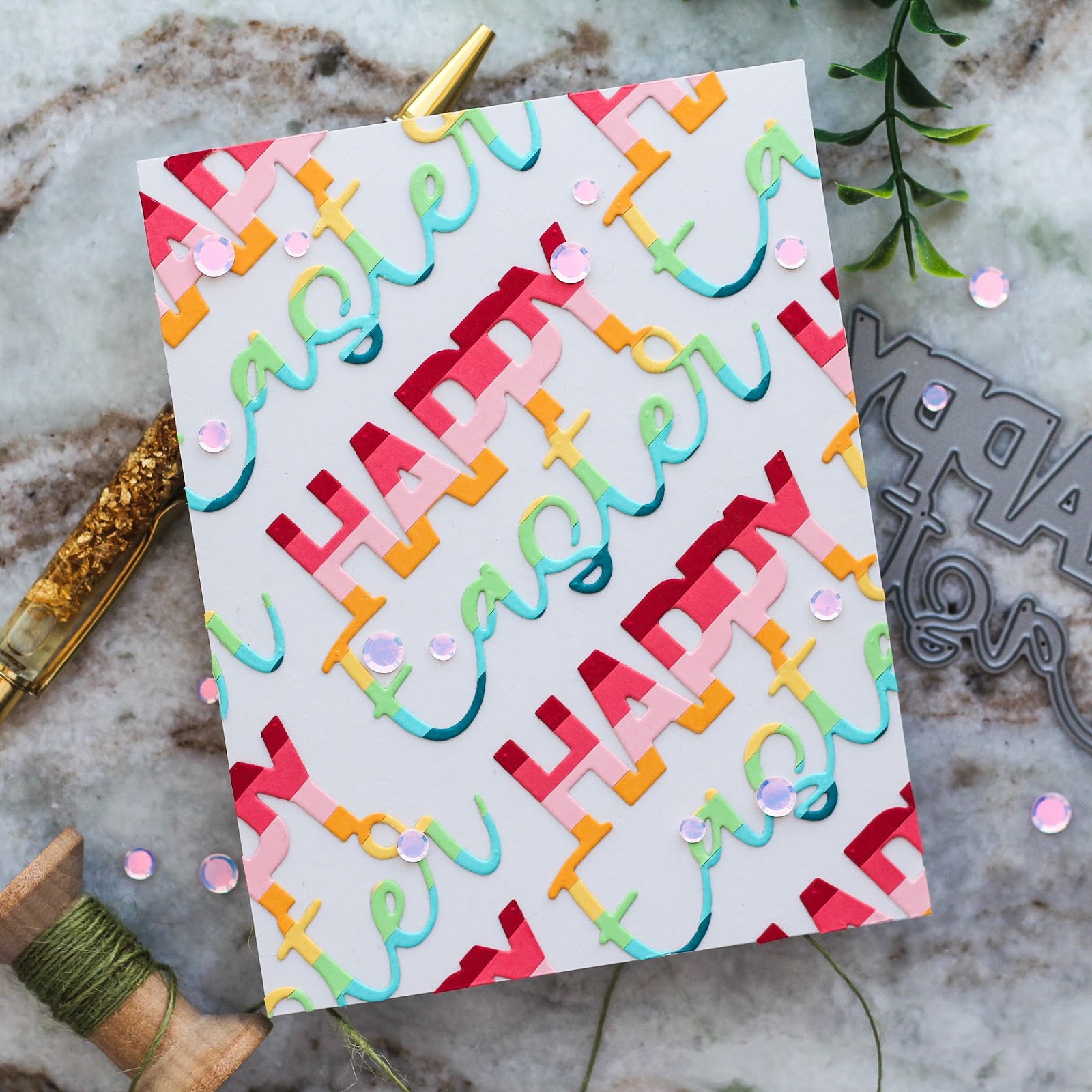 Olga Moss : REVERSE CONFETTI EASTER SET