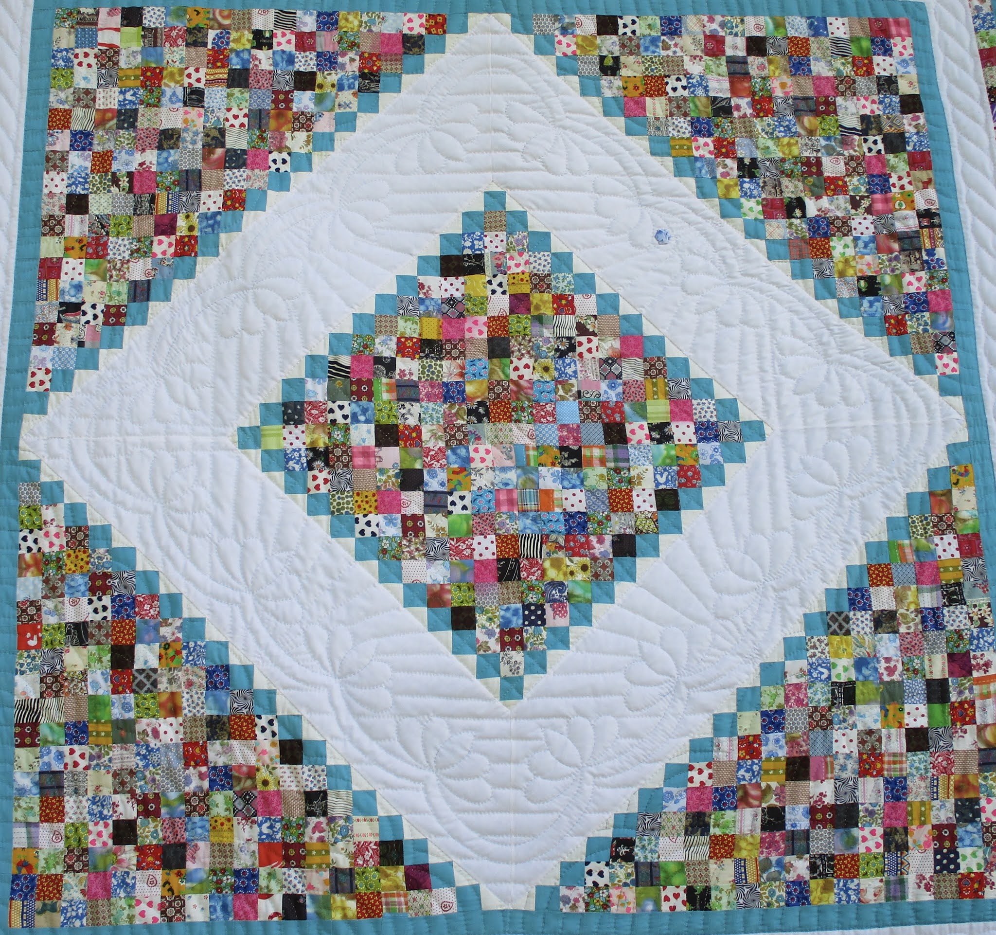 Gretchen's Little Corner: Finished Hand Quilting Vintage Bostons Commons