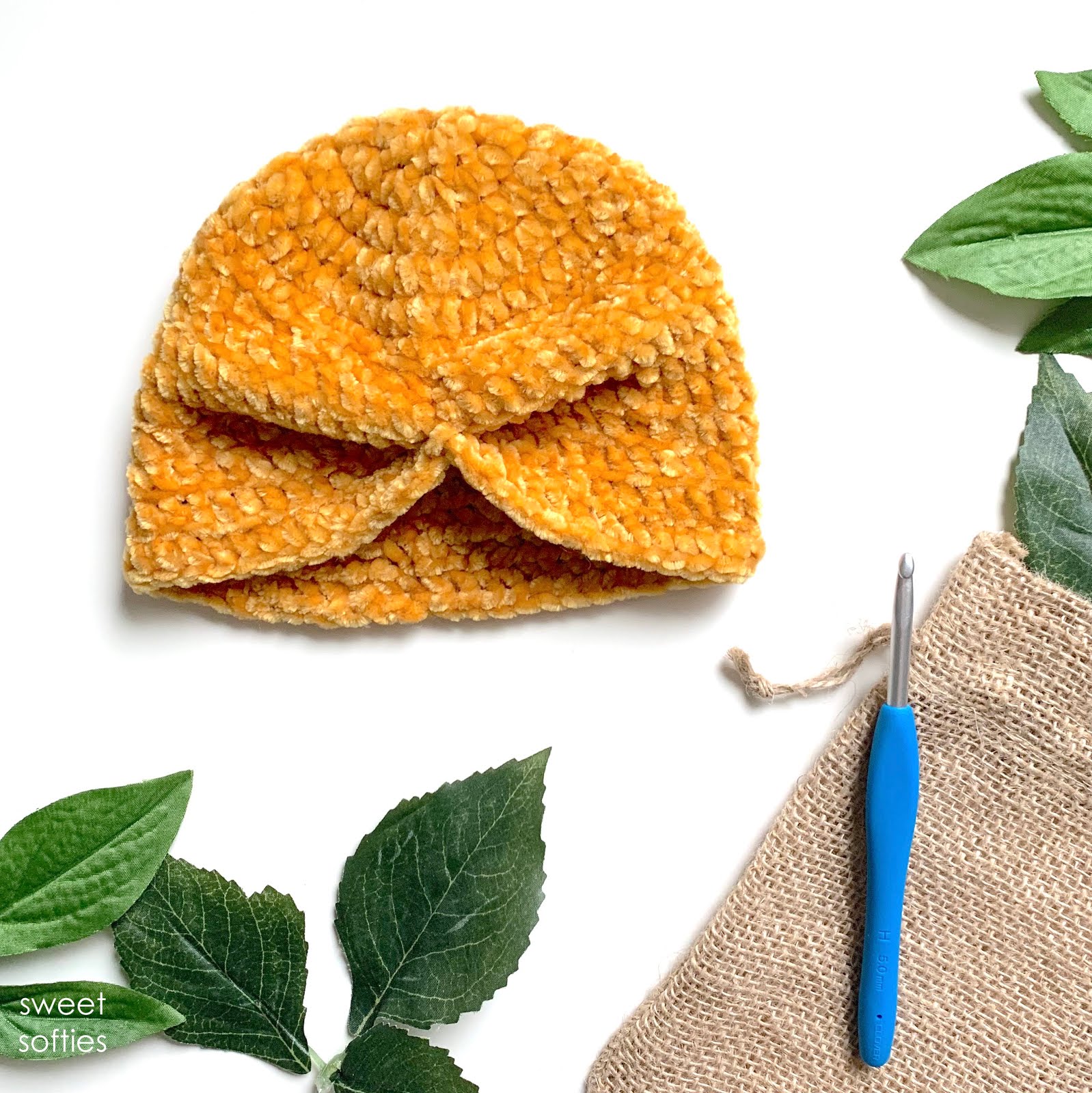 Ribbed Baby Turban (Free Crochet Pattern) - Sweet Softies