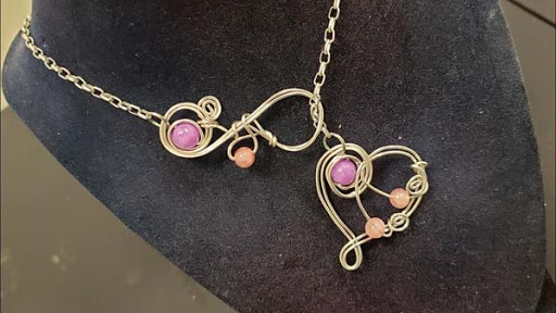 Easy Wire Wrapped Heart Necklace Tutorial with the Lariat Look / The ...