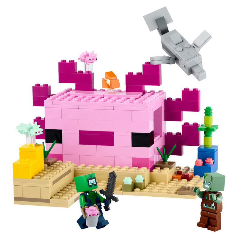 Minecraft The Axolotl House Regular Set | Minecraft Merch