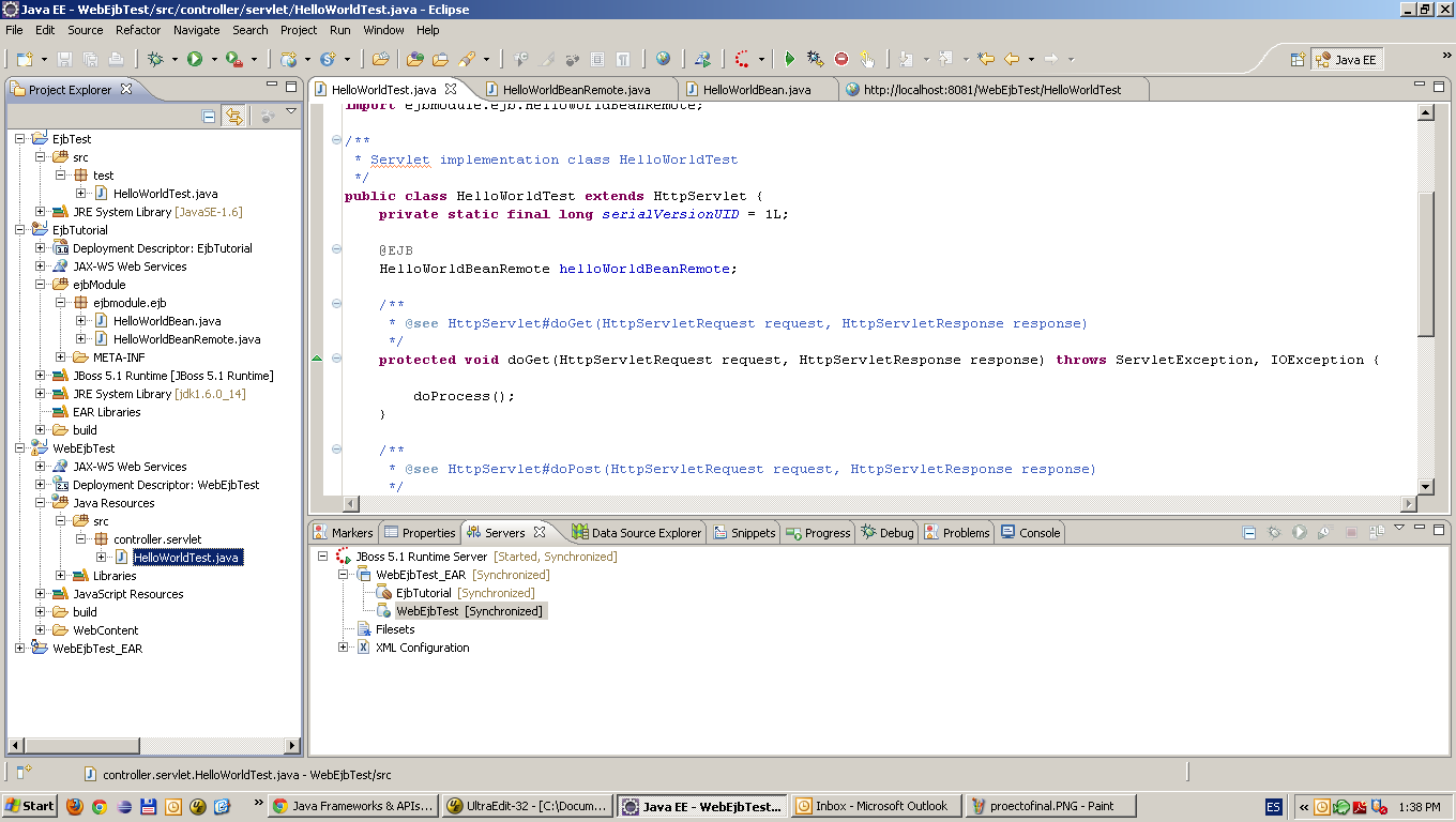Java Frameworks & APIs: EJB - Ejemplos para descargar
