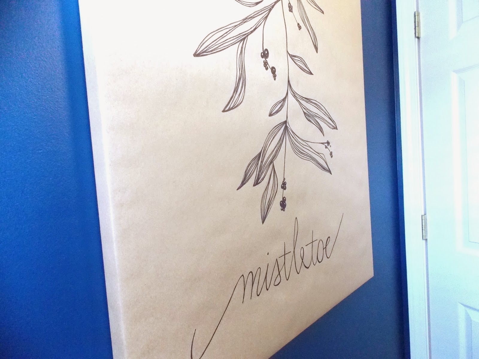 {Jessica Stout Design}: {Holiday Decorating} Day 4: DIY Butcher Paper Art