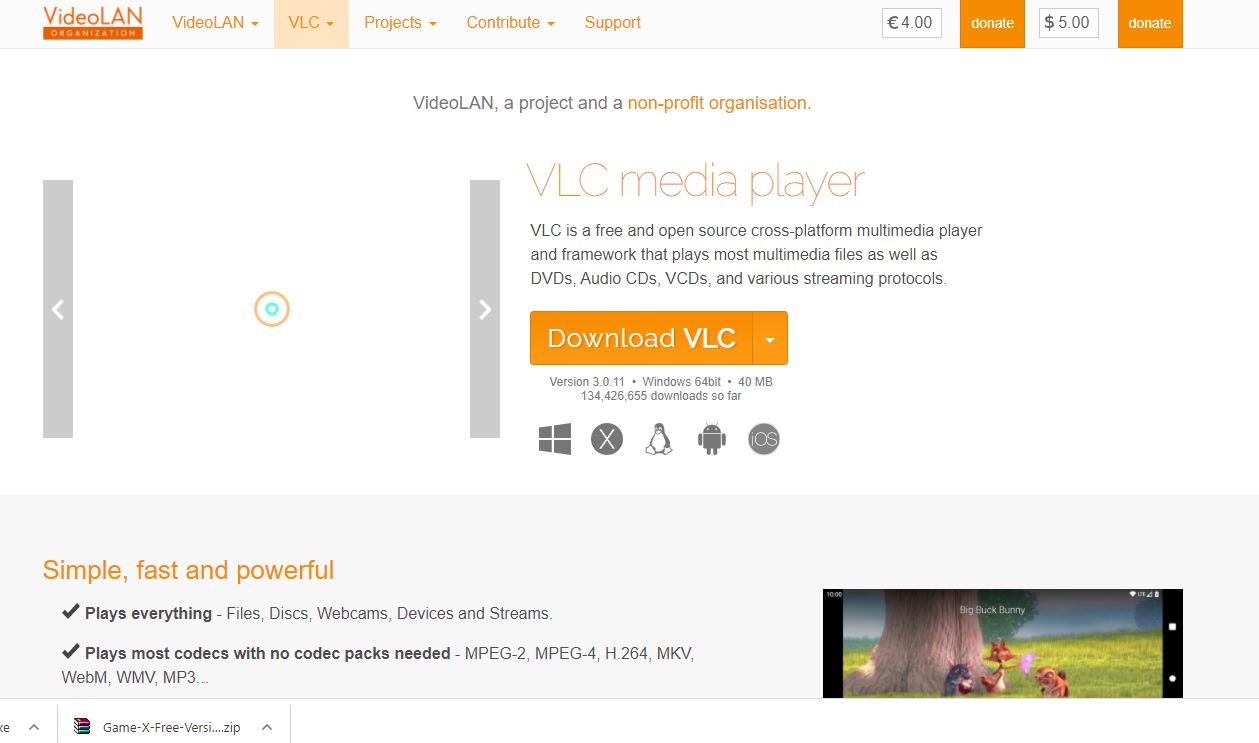 how download vlc