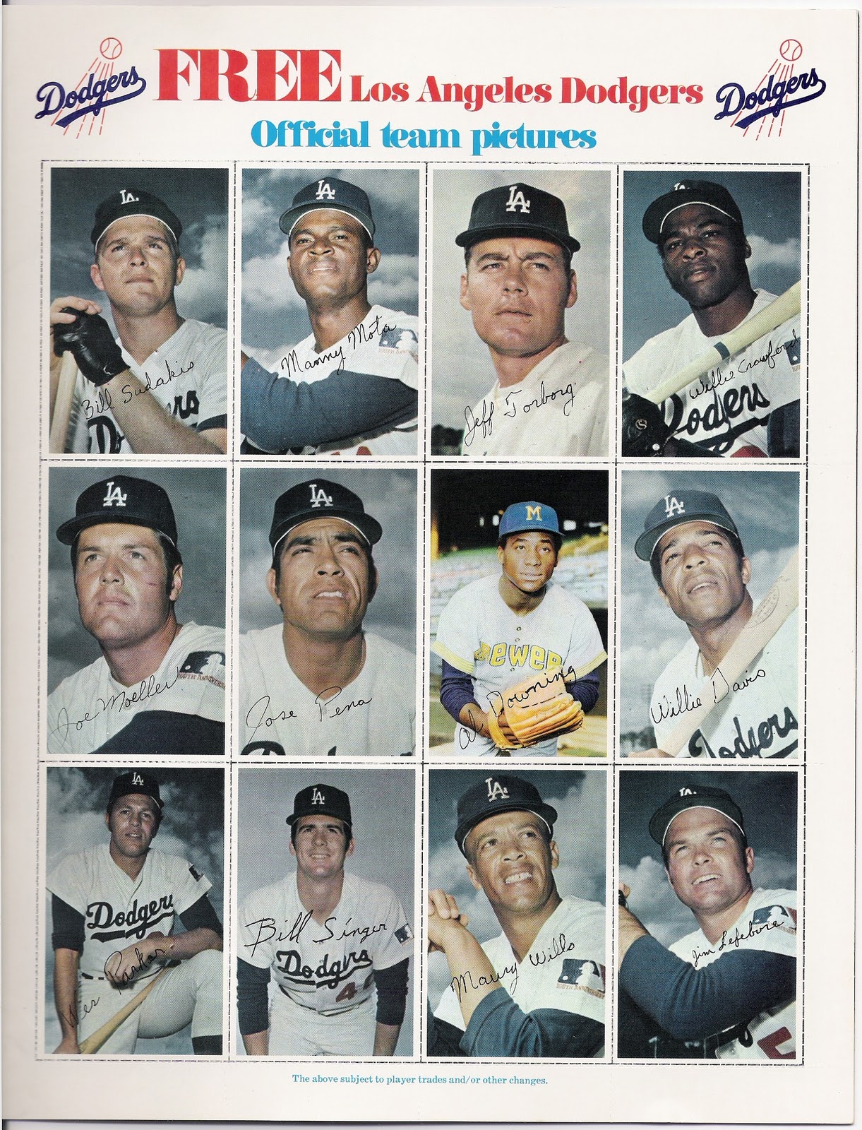 garvey cey russell lopes: yesterday's 1971 los angeles dodgers