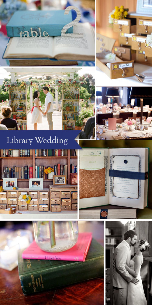 Greer Loves: Style Board: Library and Book Inspired Wedding