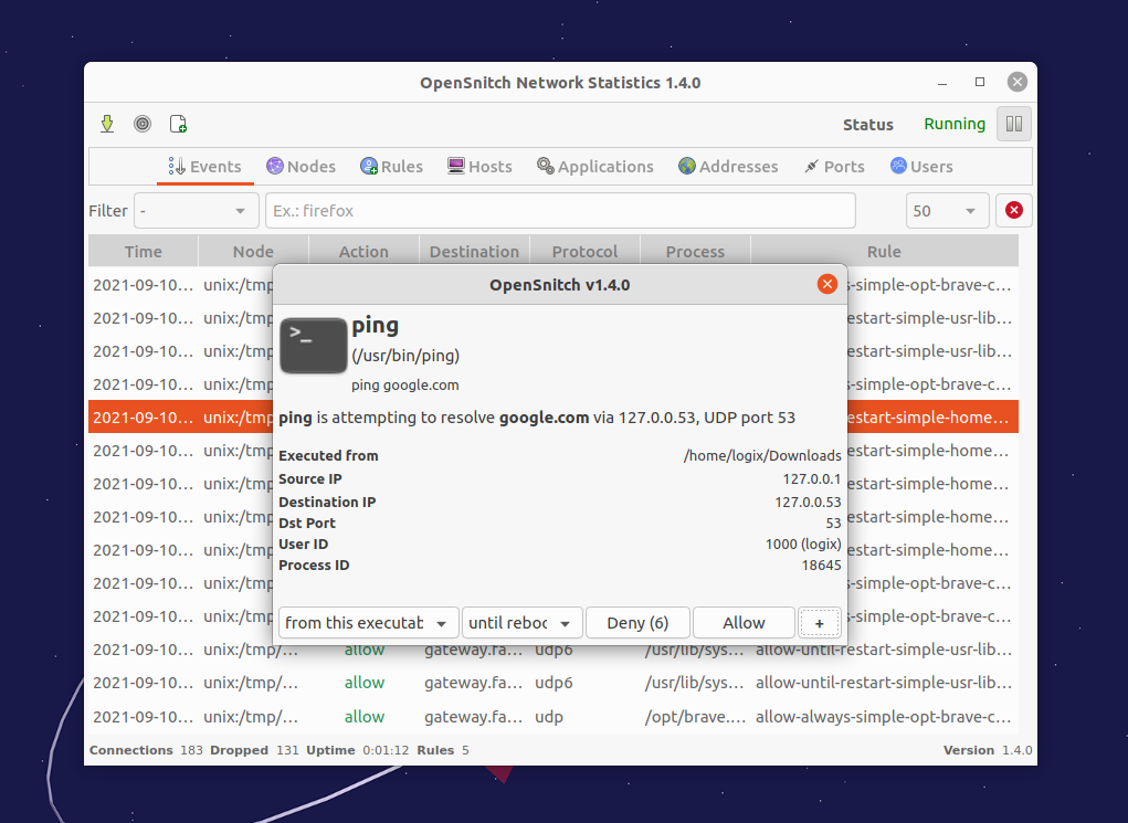 OpenSnitch Application Firewall 1.4.0 Adds eBPF And nftables Support ...
