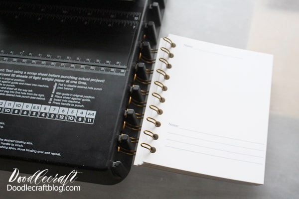 Character Notebooks Made with Cinch Binding Tool