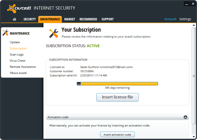Avast! Internet Security 8.0.1483.72 With License Keys | NGT-New ...