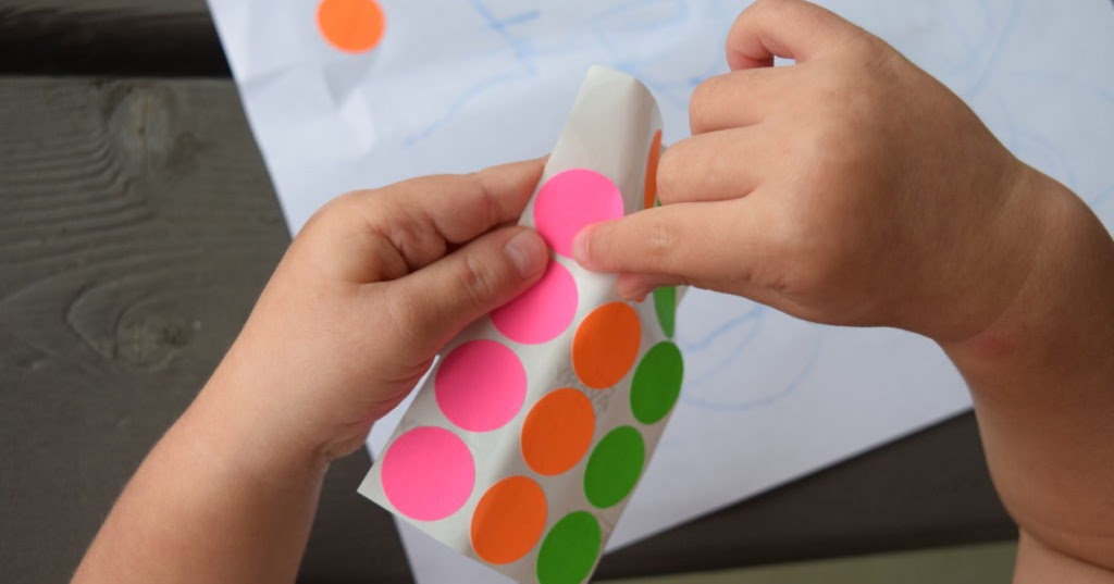 Fine Motor Activity #3 Practice Peeling and Placing Stickers.