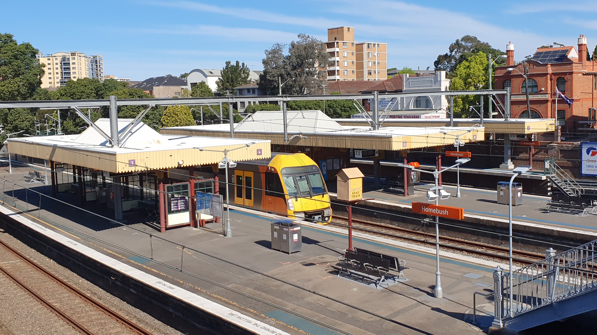 Sydney - City and Suburbs: Homebush, railway station