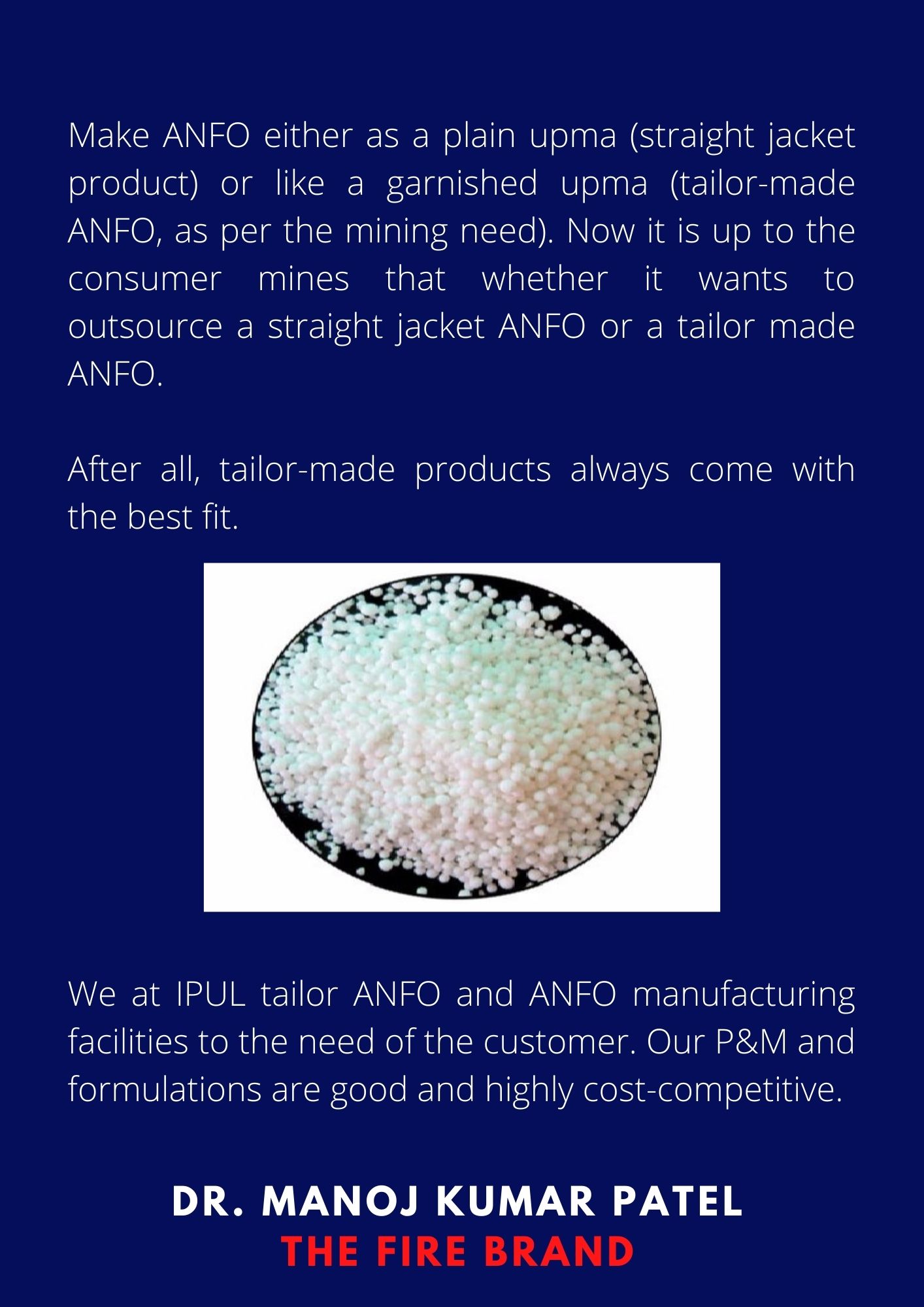 ANFO: Make vs Outsource