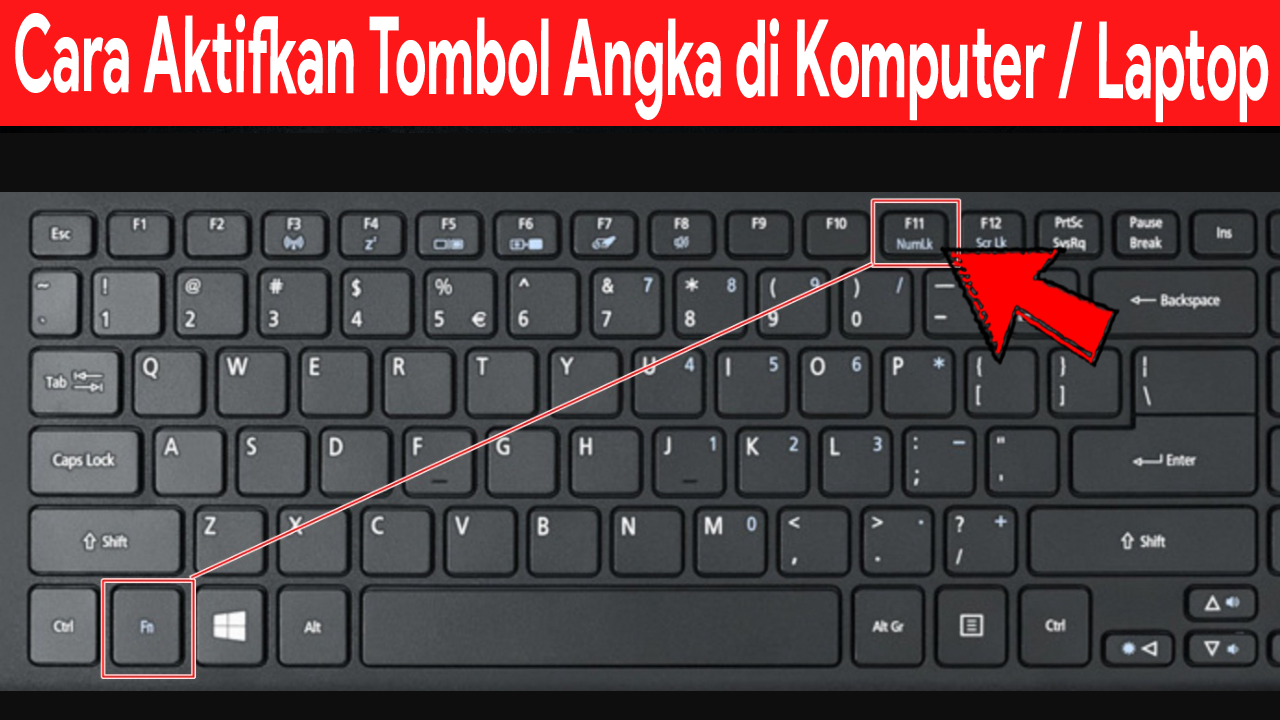 Cara Mengaktifkan Tombol Angka Pada Keyboard Komputer Atau Laptop ... Cara Mengaktifkan Tombol Angka Pada Keyboard Komputer Atau Laptop ...