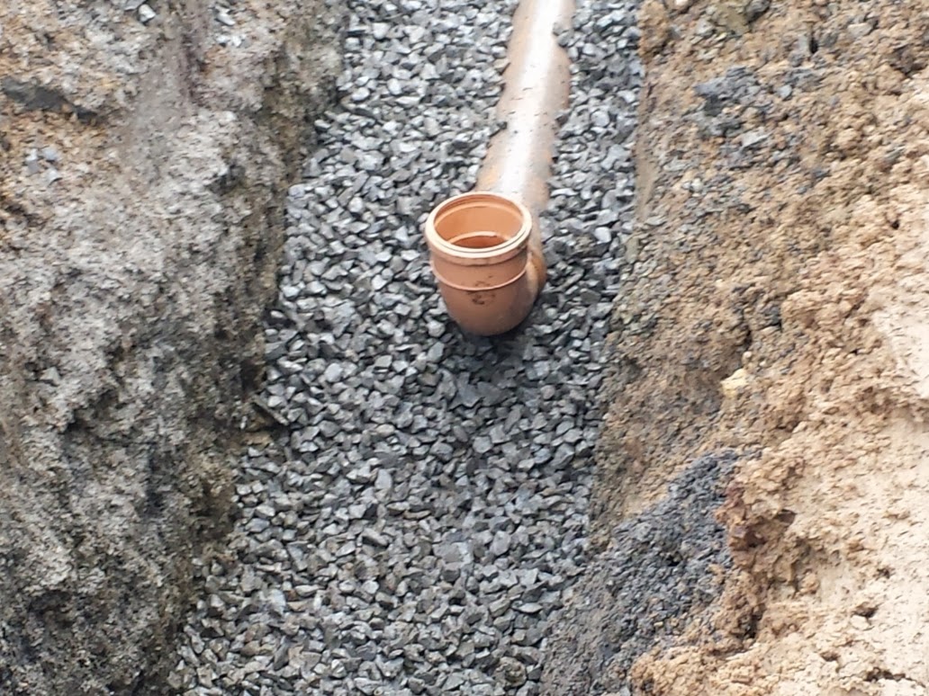 New House At Killavil: Peculation Area Finished, Garage Getting Started.