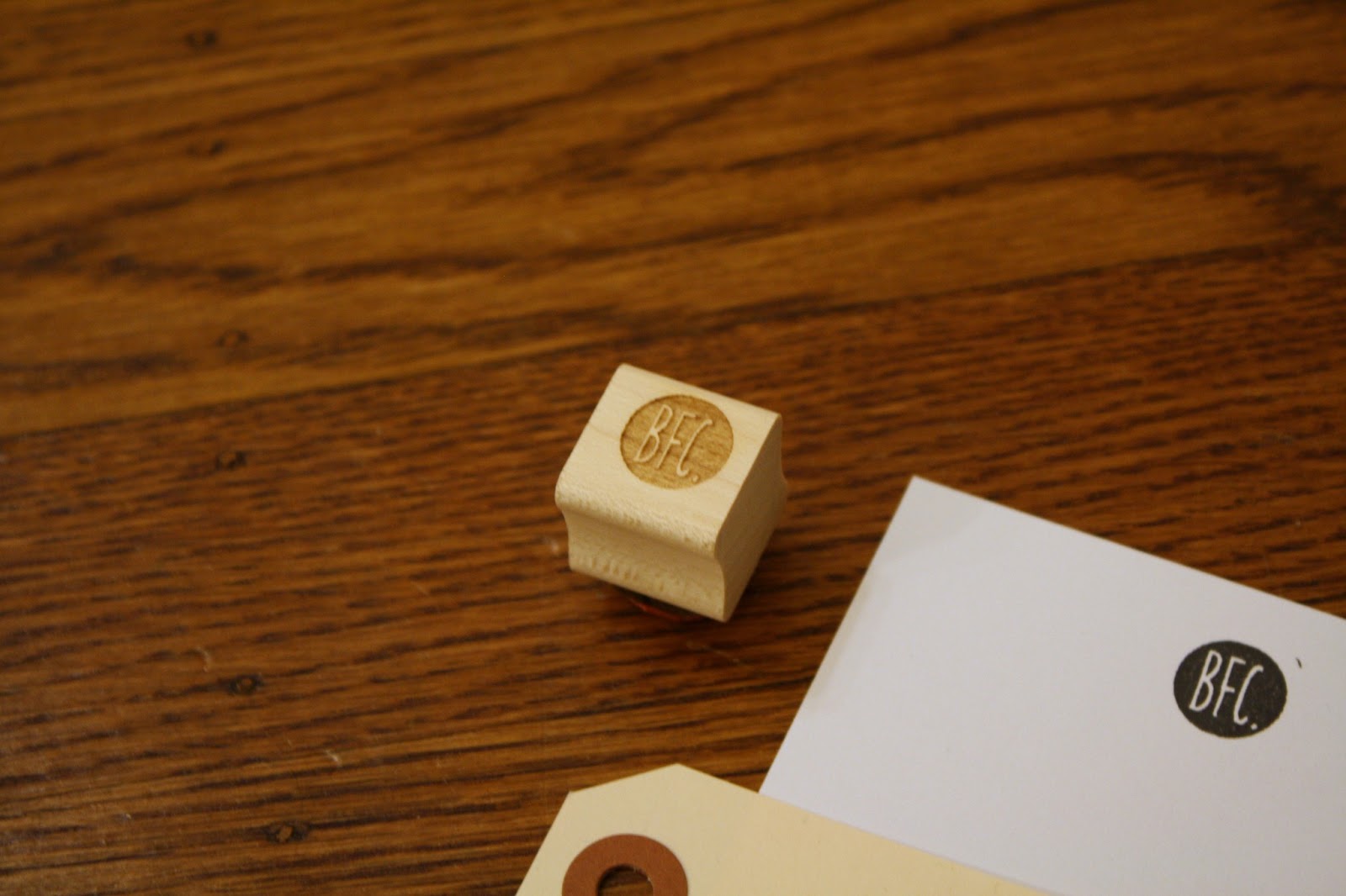 CUSTOM INITIAL STAMP | BROWN FOX CALLIGRAPHY