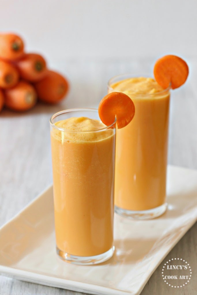 Carrot Milkshake ~ Lincy's Cook Art