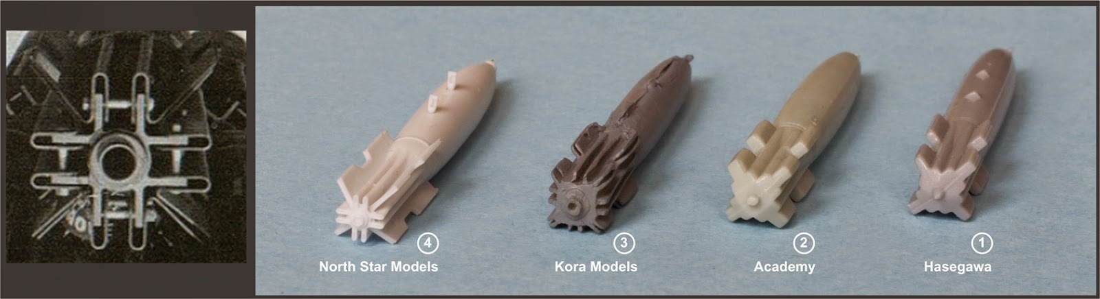 AlexS Scale Aircraft Modelling: Mk.82 Snakeye Bomb - Model Kits Review