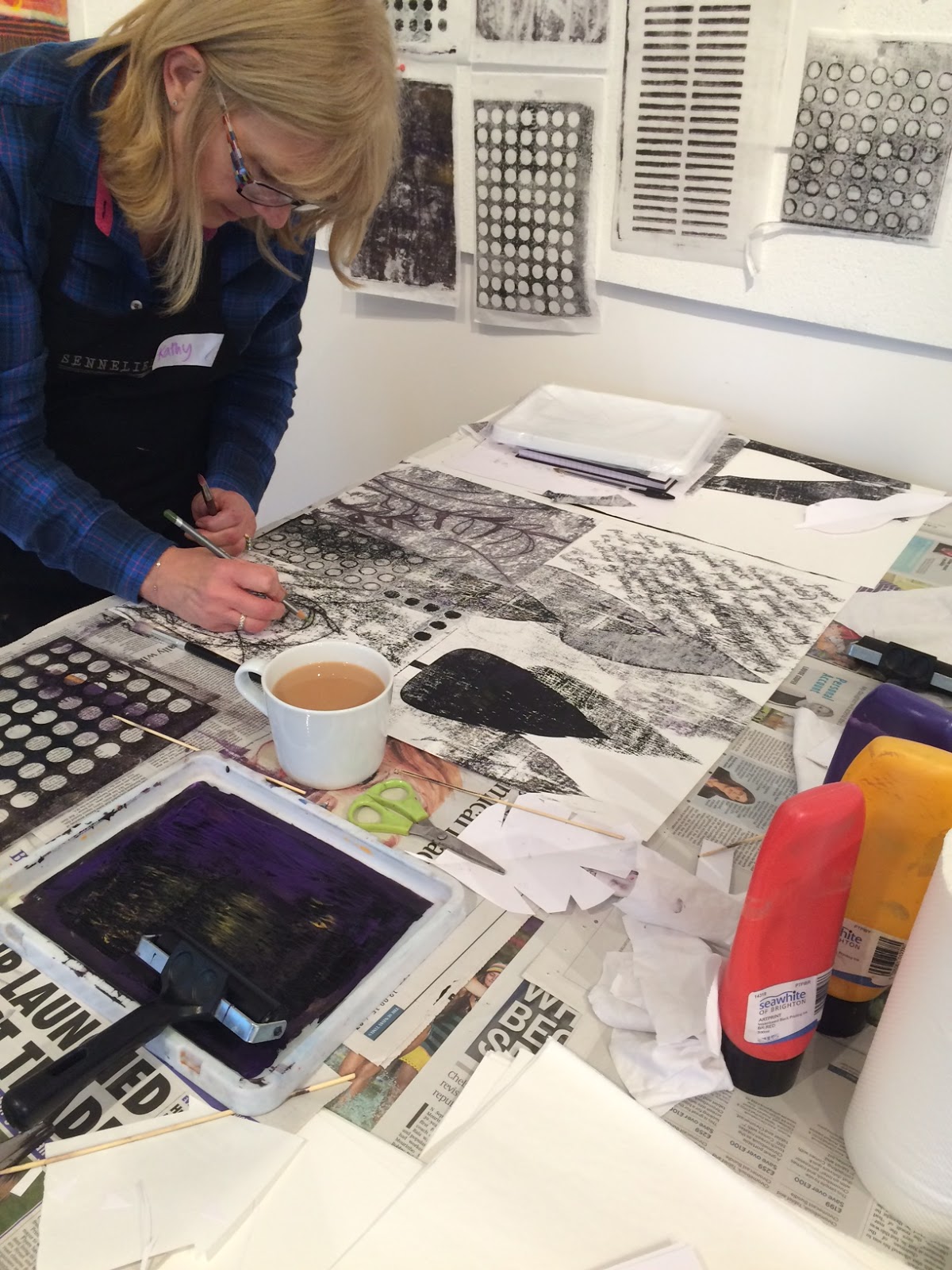 Mixed Media Monoprint