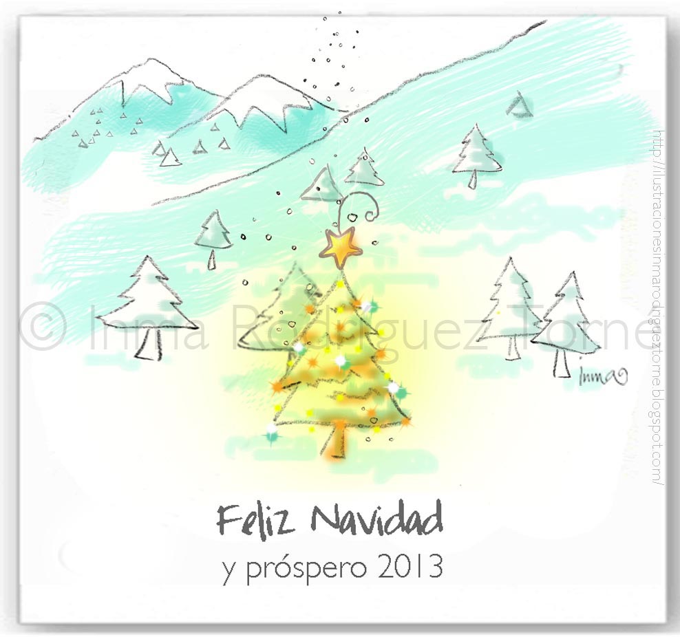 Ilustraciones y dibujos de Inma Rguez. Torné: Tarjetas de Navidad ...