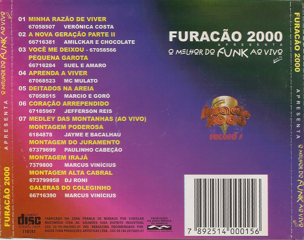 FREESTYLE BEAT: Furacão 2000 - O Melhor do Funk Ao Vivo [WAVE]