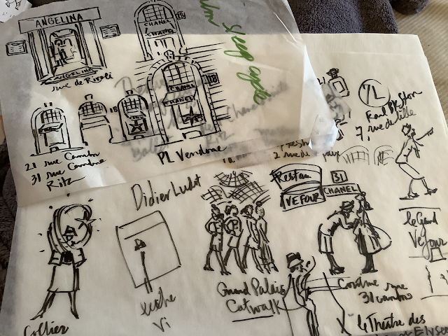 paris breakfasts: Chanel Map