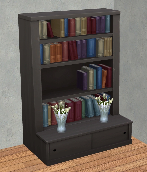 TheNinthWaveSims: The Sims 2 - TS4 Get to Work Bookcase for The Sims 2