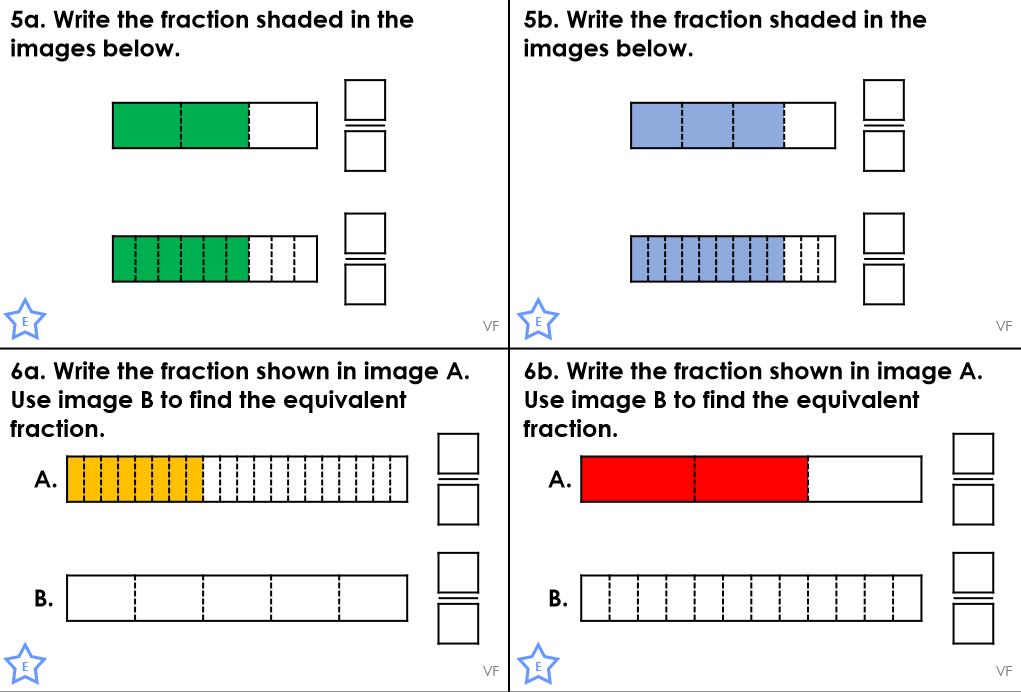 Year 4: Equivalent fractions