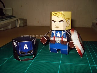 2011 Captain America Papertoy | Papercraft Paradise | PaperCrafts ...