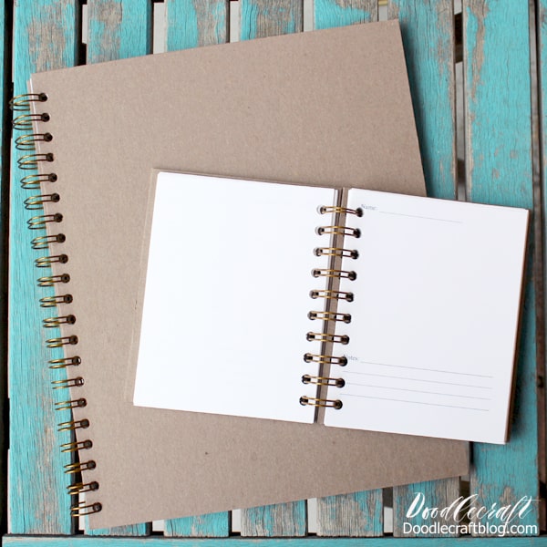 Character Notebooks Made with Cinch Binding Tool