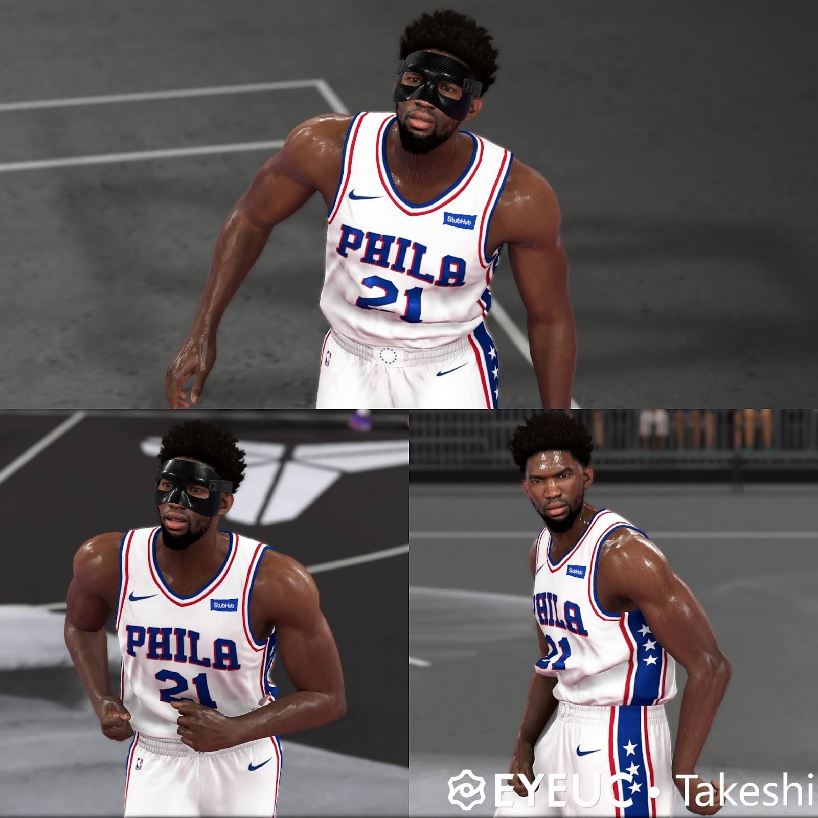 Joel Embiid Cyberface and Body Model Dual Versions by Takeshi [FOR 2K20]