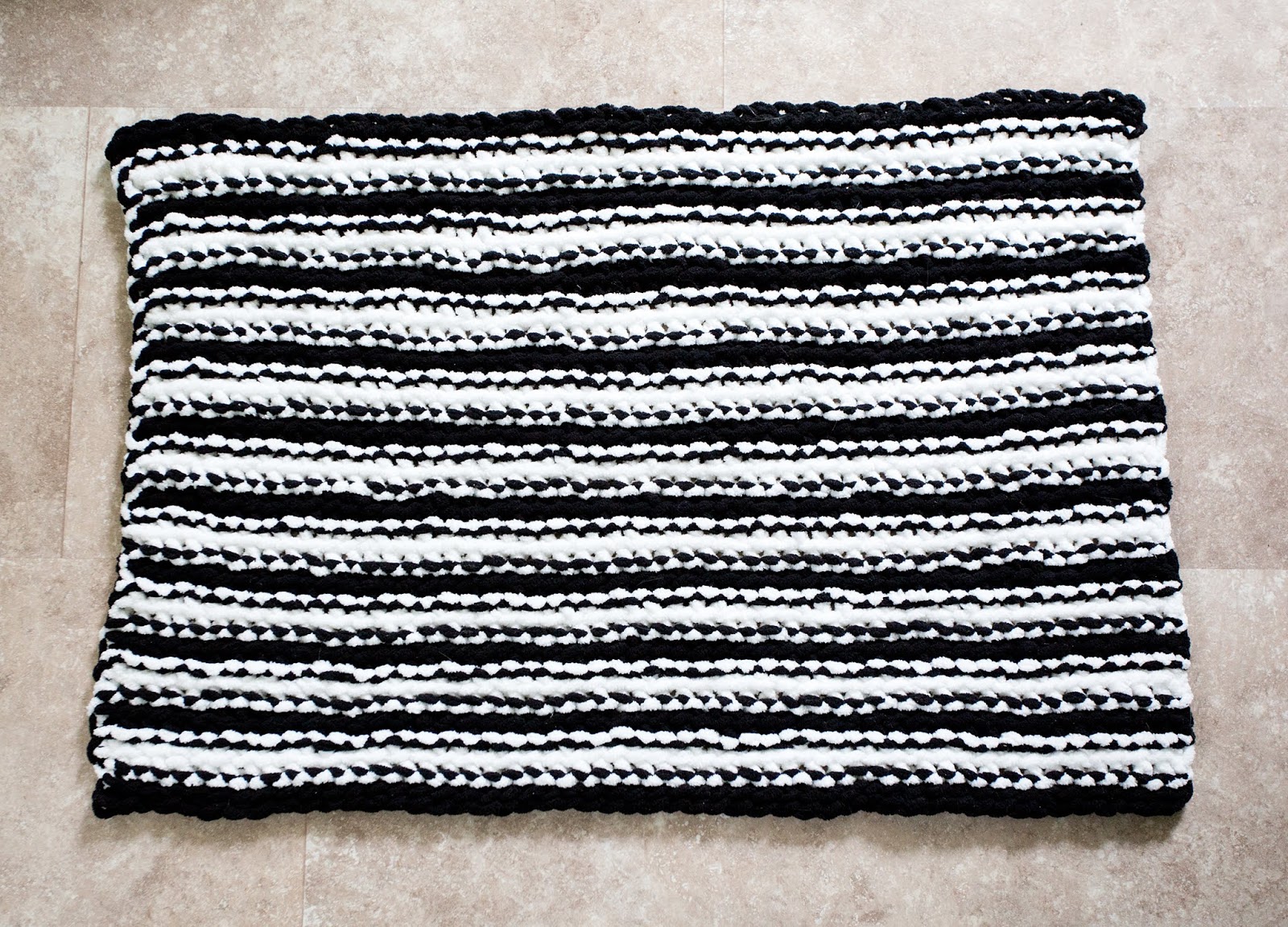 Tribal Stripes Bath Mat
