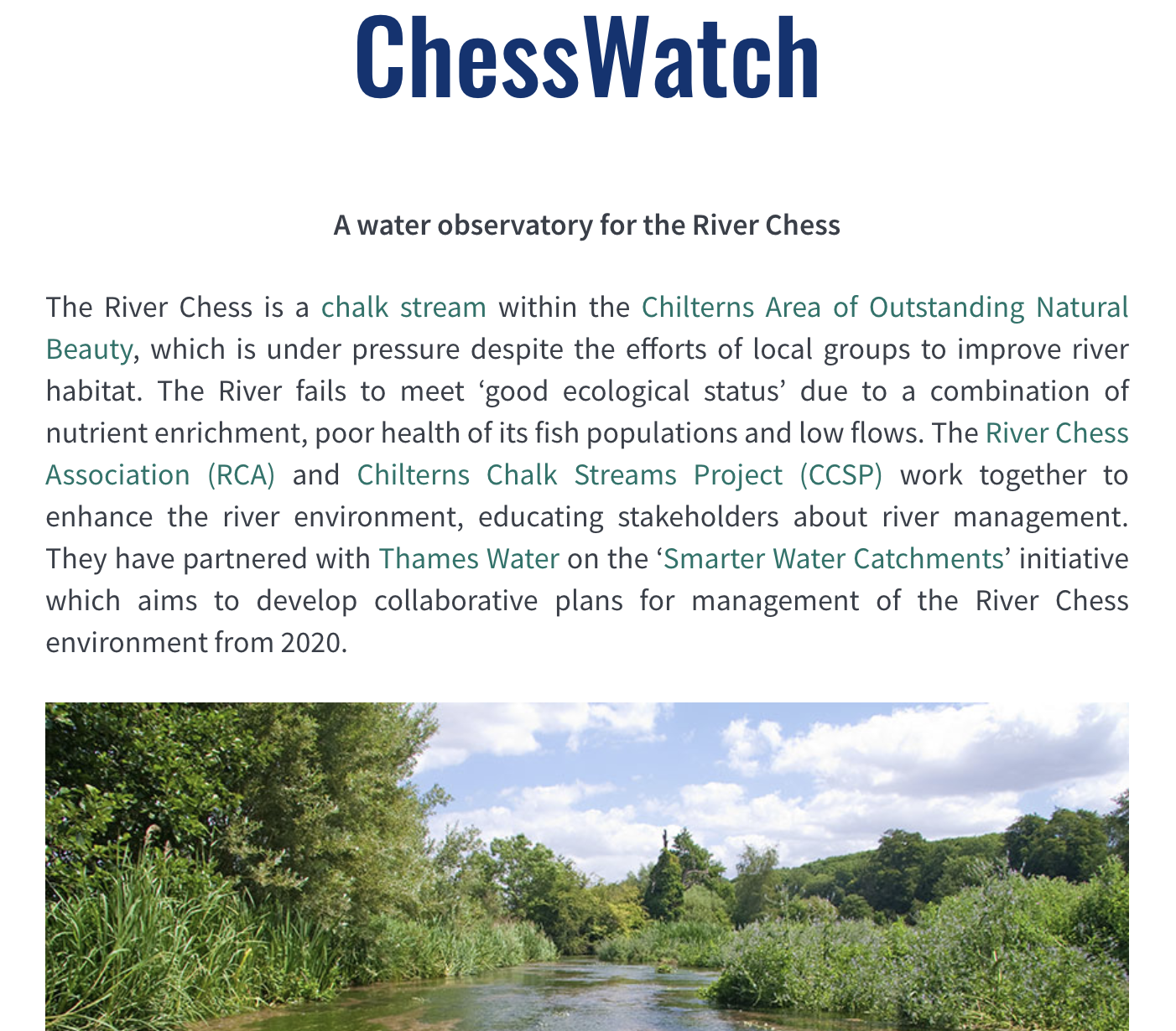 River Chess case study resources