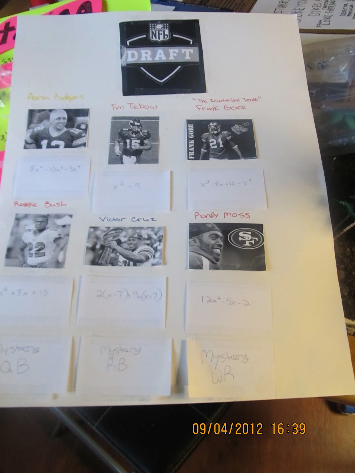 Hands On Math: Incorporating Math With Fantasy Football