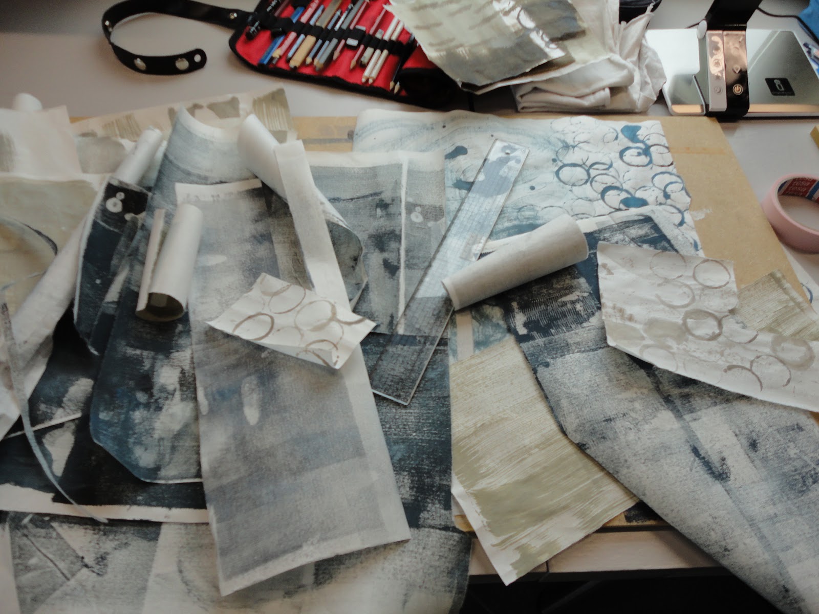 zotvanletters: rice paper collage