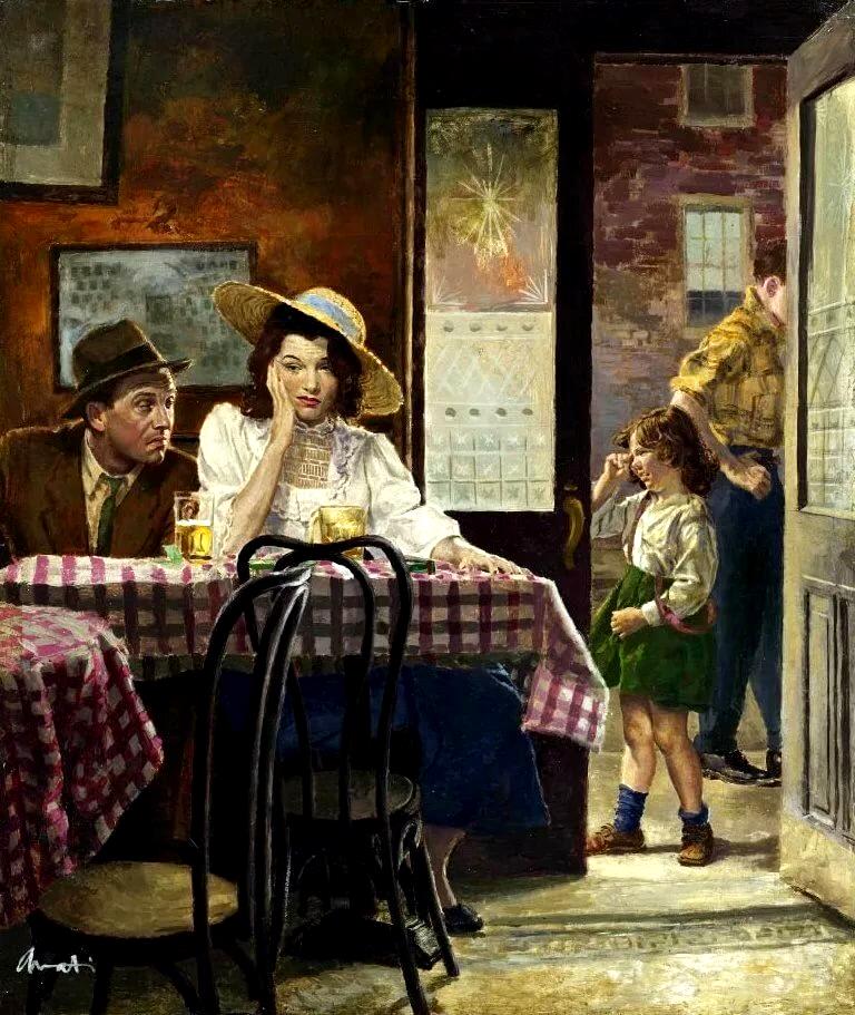 60 Illustrations of Artist James Avati 🇺🇸 | ArtLiveAndBeauty ...