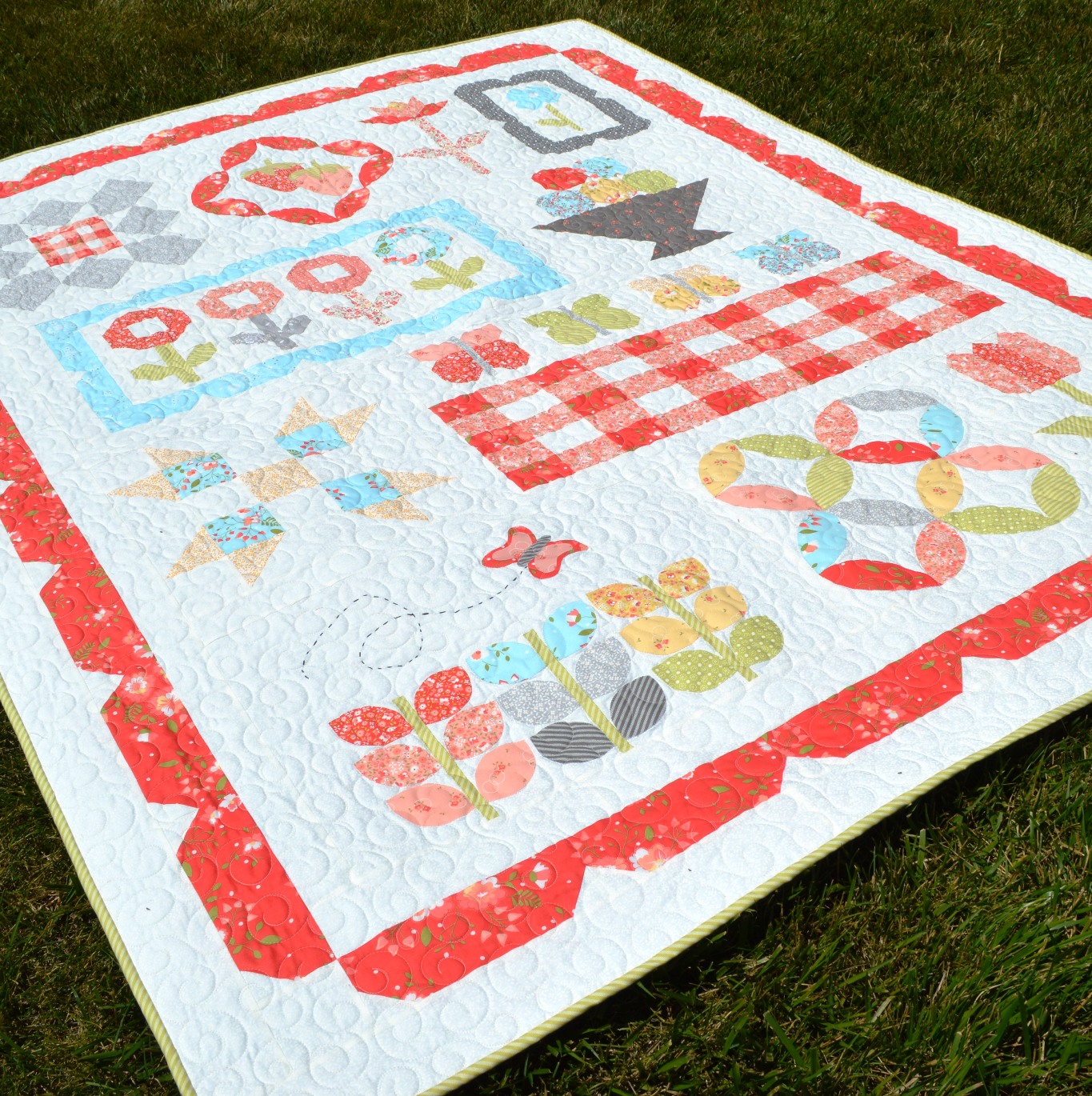 Happy Quilting: Goodness Grows - Sew Sampler BOM Finish!!!!