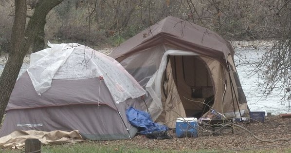 Redding Homeless Blog: Redding California ParkView Homeless Tent City